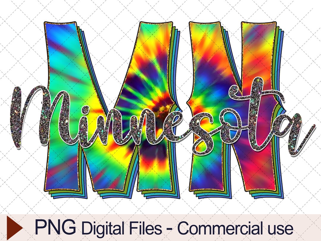 Minnesota MN Colorful Design Png, Minnesota Sublimation Png ...