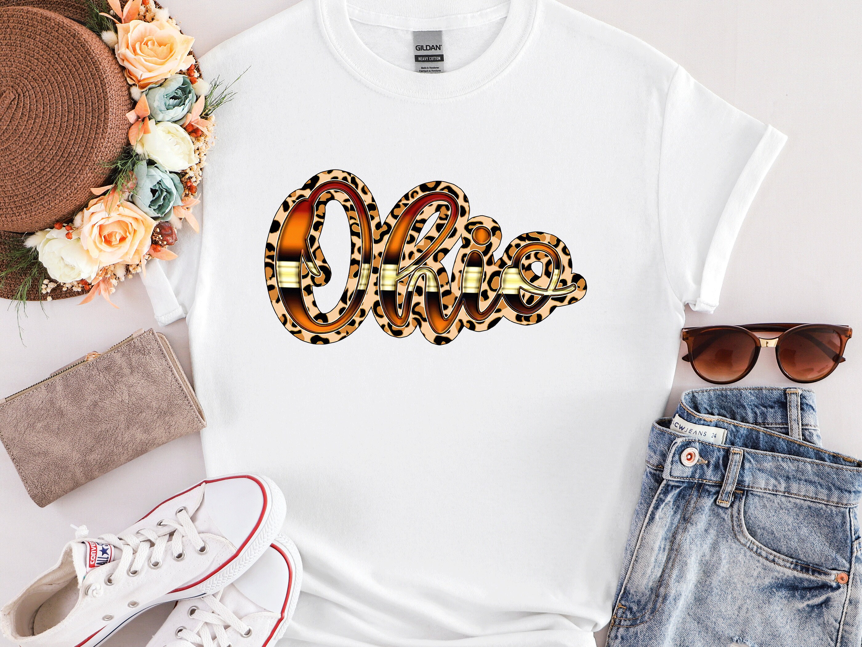 Ohio Leopard Design Png Ohio Sublimation Png Sublimation - Etsy