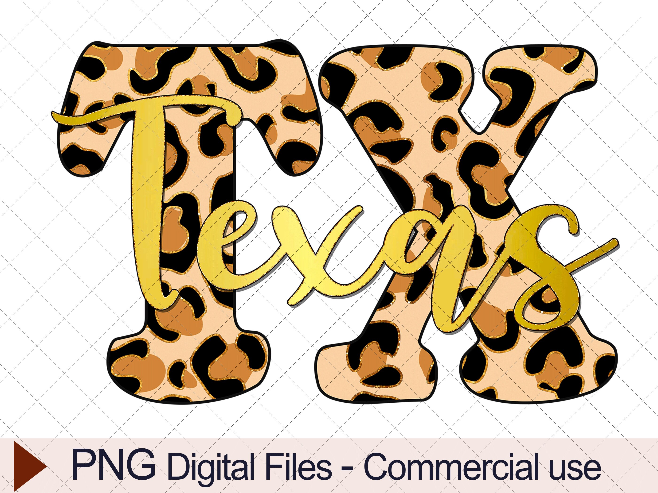 Texas Leopard Design Png, Texas Sublimation Png, Sublimation Print ...