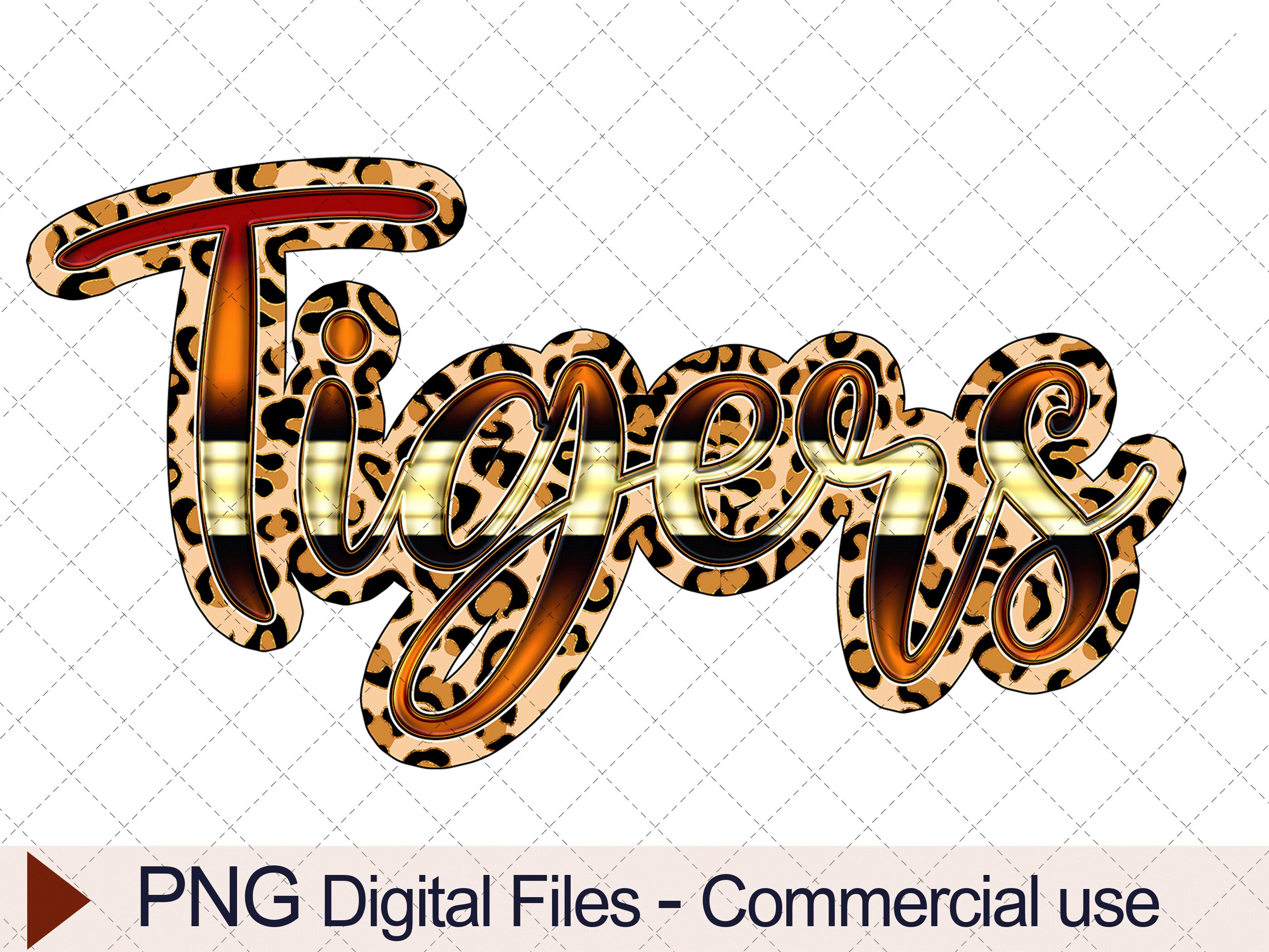 Tigers Leopard Design Png Tigers Sublimation Tigers Autumn - Etsy