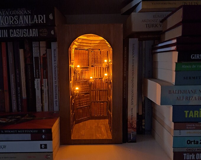 Book Nook, Book Nook Inserts, Book Nook Kit, Library Book Nook, Book ...