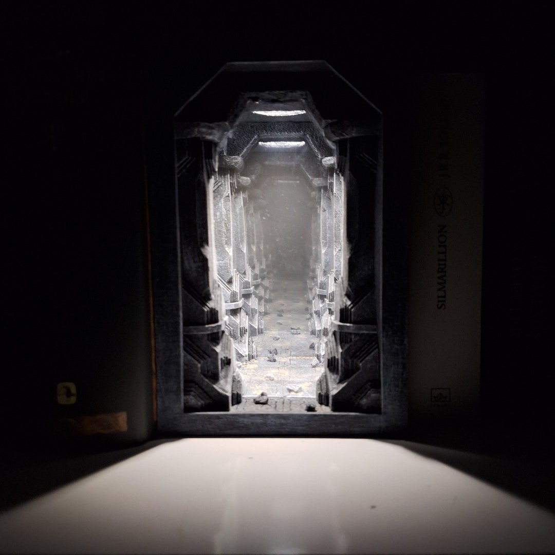 Infinity Mirror Book Nook Shelf Insert, Christmas Gift Book Lover Gift ...