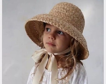 Girls Straw Hat - Etsy