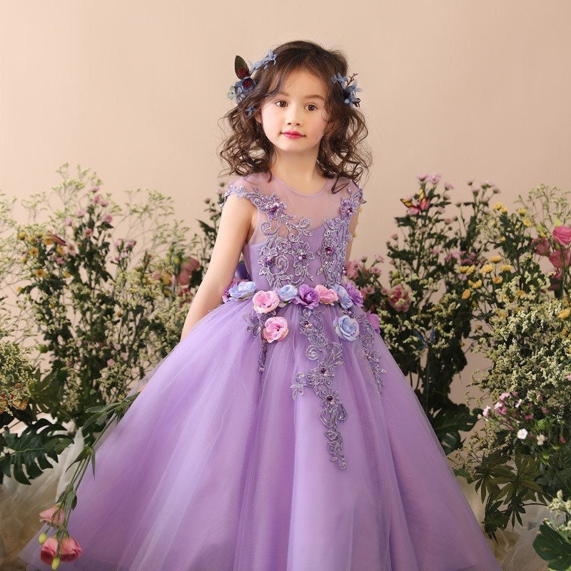 Girls Formal Dress Purple - Etsy