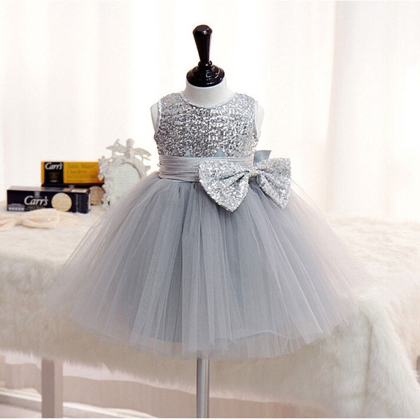 Grey Girl Dress - Etsy