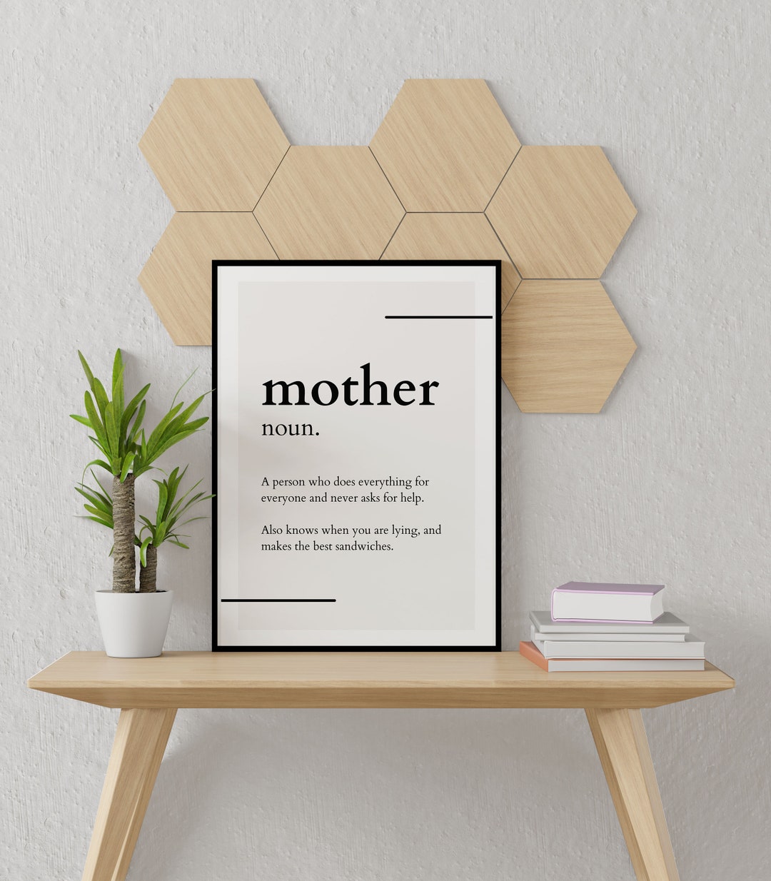 Mother Definition, Printable, Quote Print, Minimalista, Minimal, Wall ...