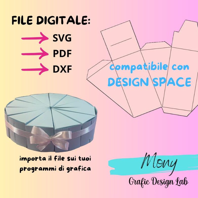 Paper Cake Boxes Dxf - Etsy UK
