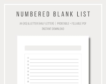 Printable Blank Chart | Blank List | Simple Daily and Weekly Chart ...