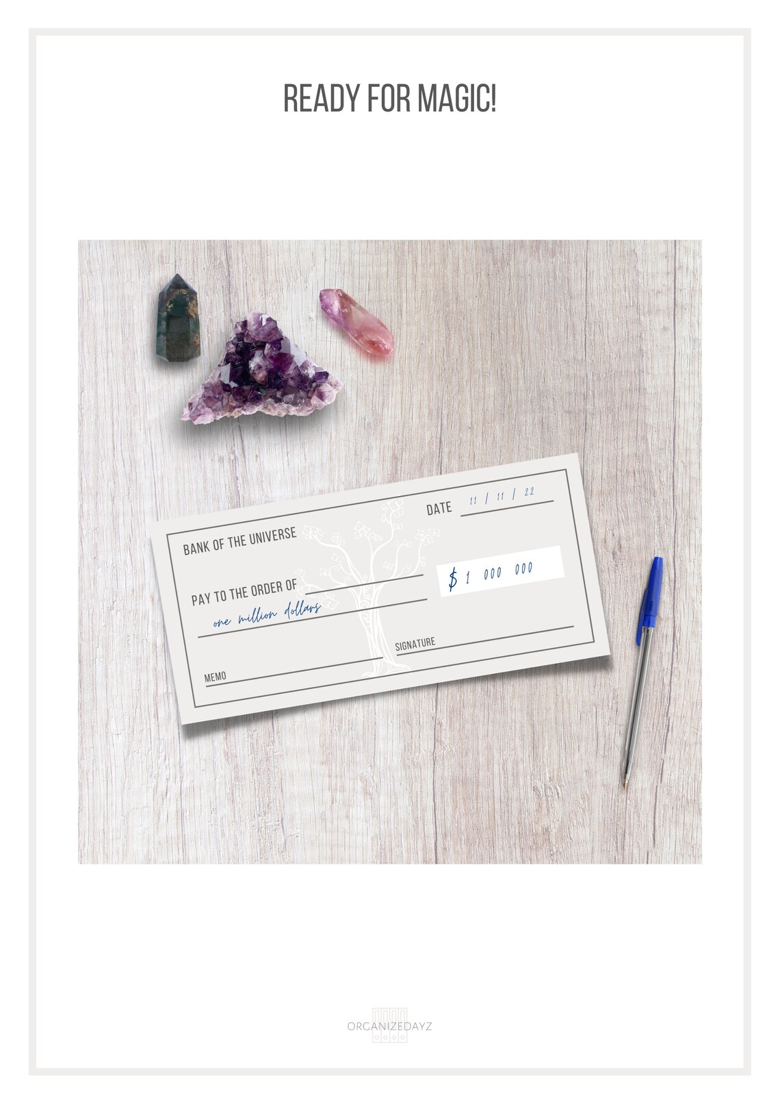 Manifestation Check | Vision Board Checks | Money Manifesting ...