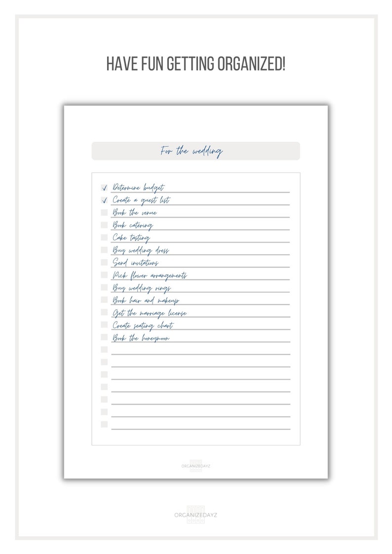 Printable Blank List | Simple List Template | Planner Insert ...