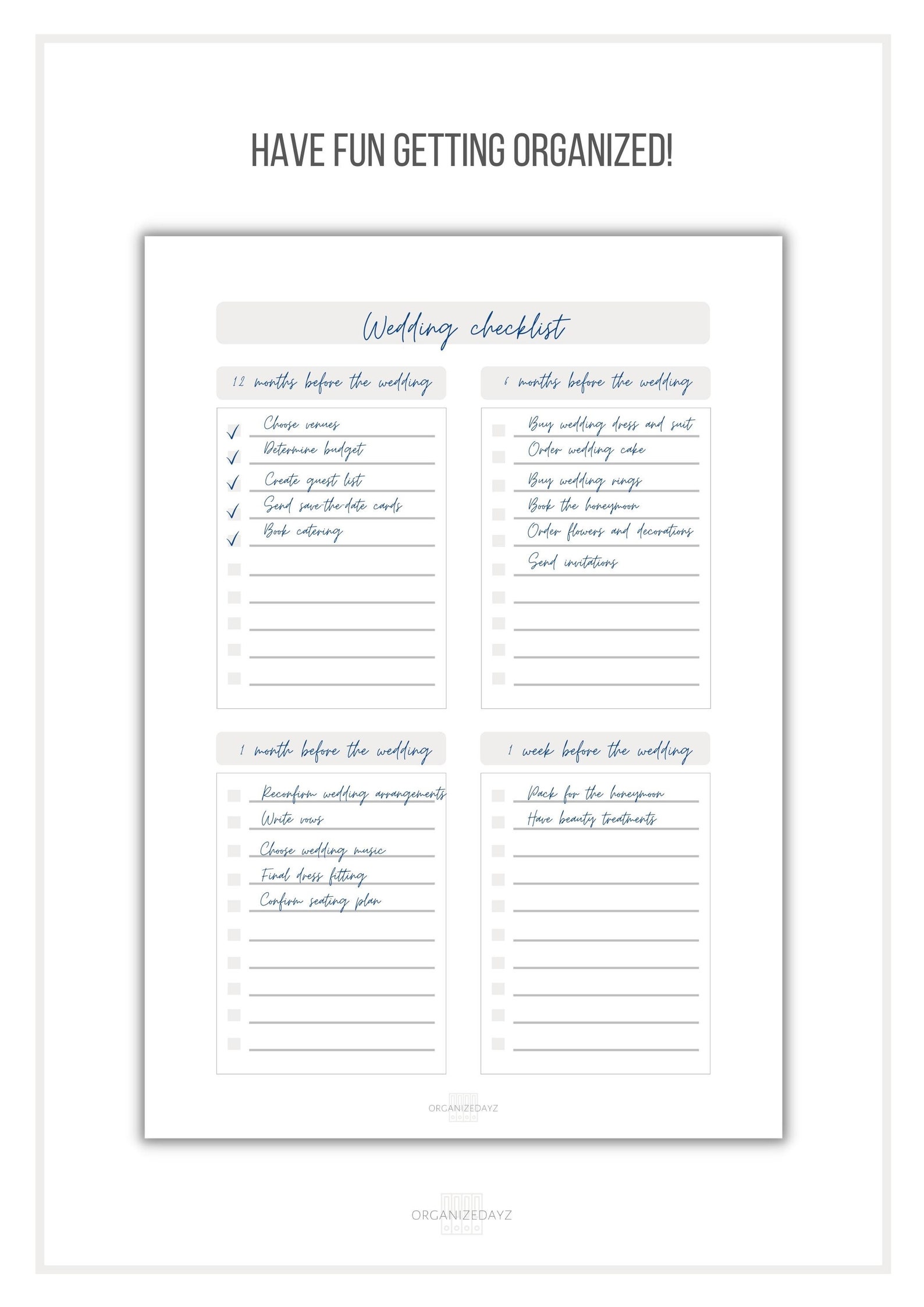 Printable Blank List List Template Planner Insert Checklist Four Column ...
