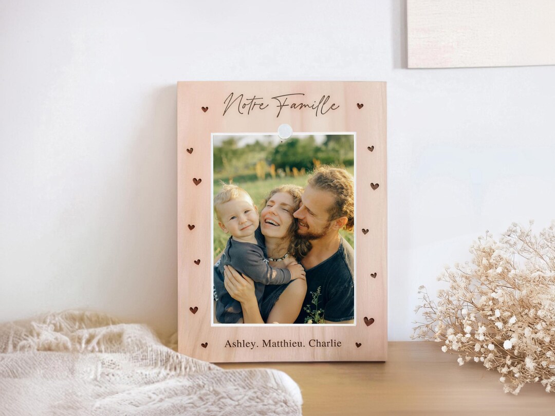 Personalized Photo Frame Our Family Christmas Gift Idea Home Decoration ...
