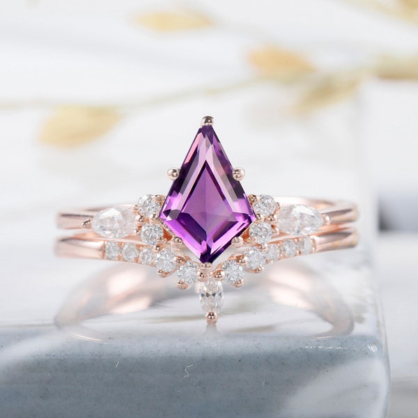 Amethyst Bridal Set - Etsy