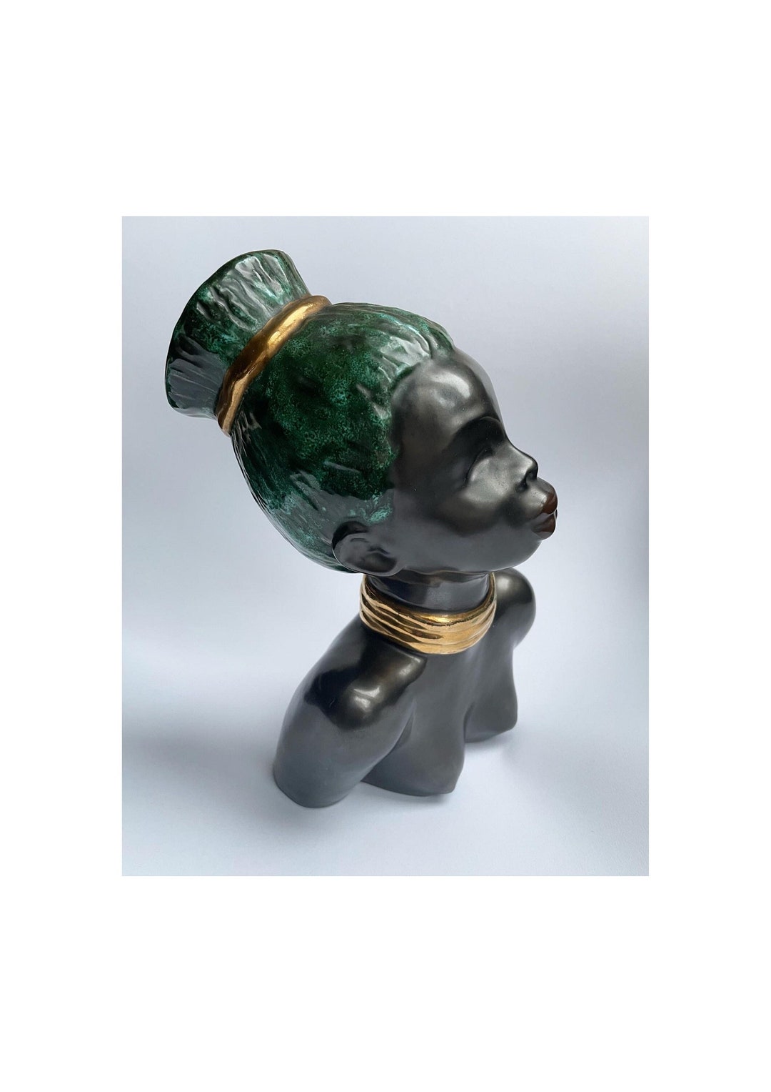 Art Deco Feminine Ceramic Sculpture Art Deco Bust Art Deco - Etsy