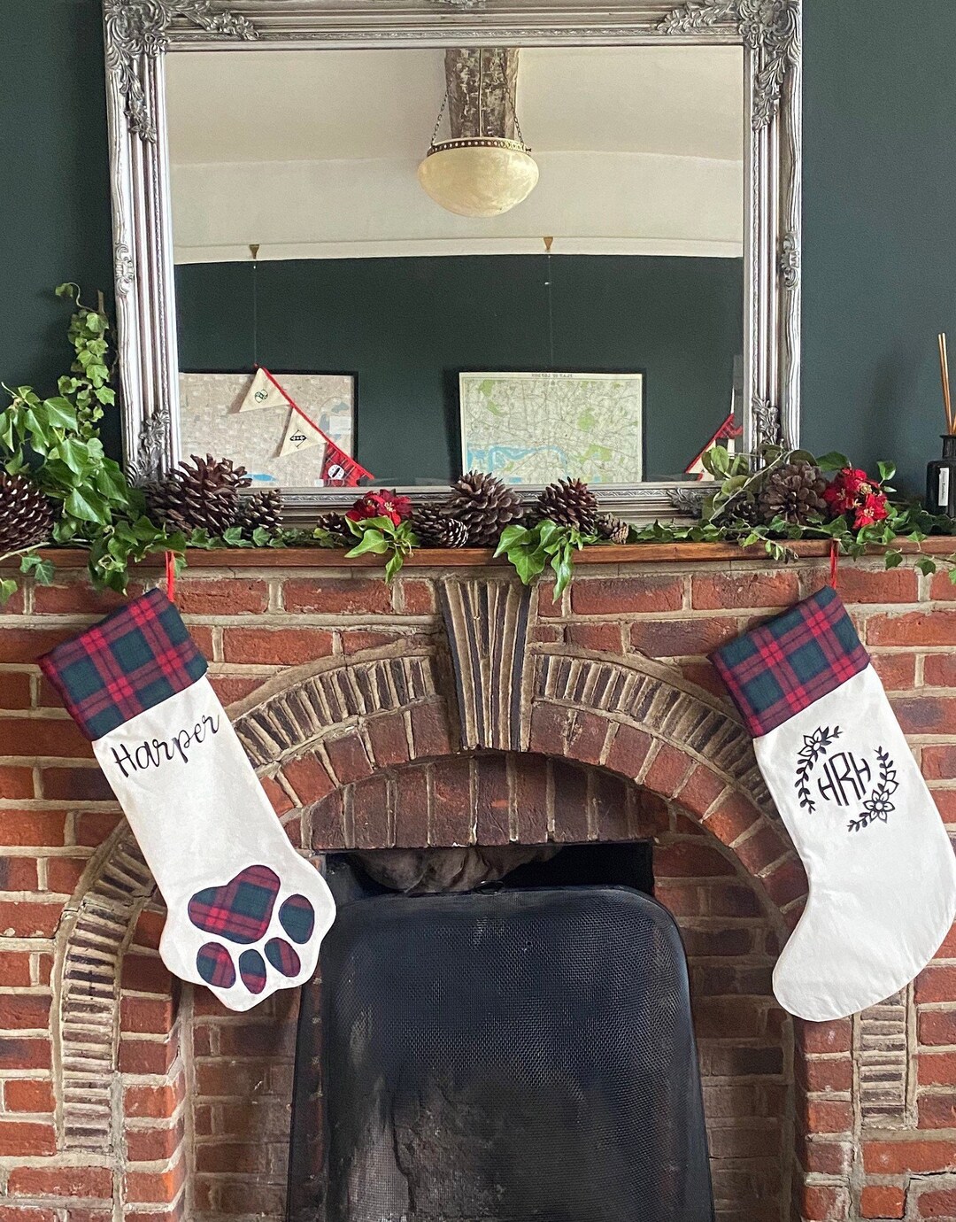 Personalised Handmade Dog Paw Stocking - Etsy