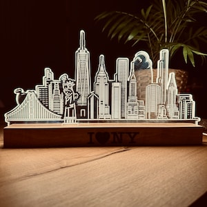 New York Skyline Lamp - Etsy