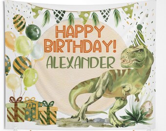 Three Rex Party Backdrop - Etsy