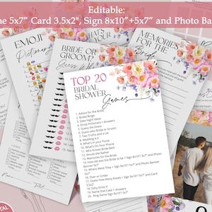 Guess the Dress Bridal Shower Game, Printable Game Editable Template ...