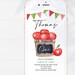 Apple Birthday Phone Invitation, Farm Birthday Party Invite, Apple of ...
