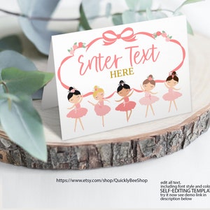 Ballerina Birthday Invitation, Tutu Ballet Party Invite, Ballet Dancer ...