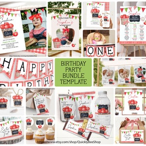 Apple Thank You Tag Template, Editable Apple Party Favor Tag, Sweet ...
