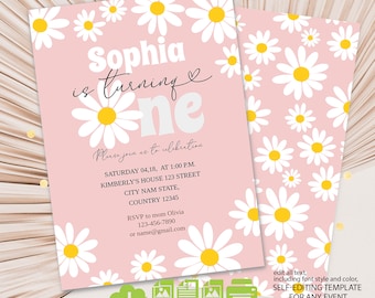 Daisy Birthday Party Invitation - Etsy