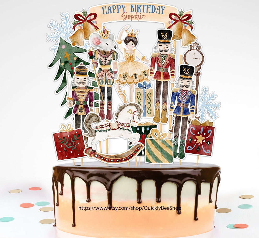 Nutcracker Ballet Cake Topper or Centerpiece, Cake Diaper, Christmas ...