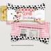 Set Cow Chips Bag Juice Bags Cow Water Bottle Labels Candy - Etsy