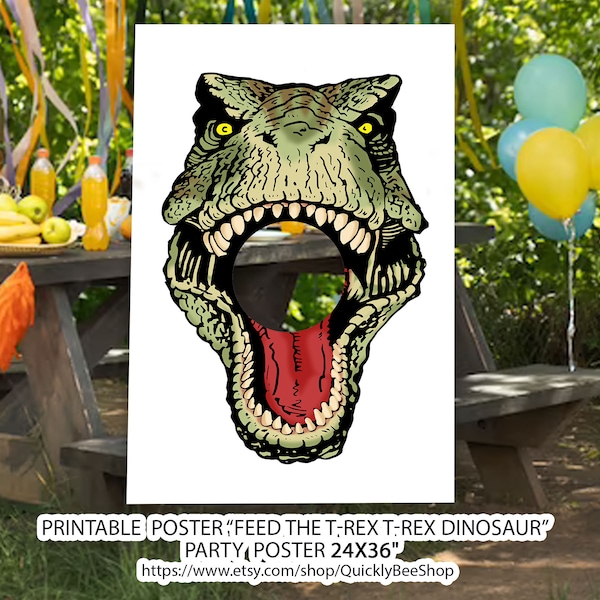 Dinosaur Party Game - Etsy