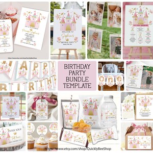 Princess Castle Birthday Party Arch Backdrop, Princess Castle Arch ...