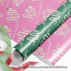 Snakes Gift Wrap, Reptile Wrapping Paper, Snake Lover Gift, Quality All ...