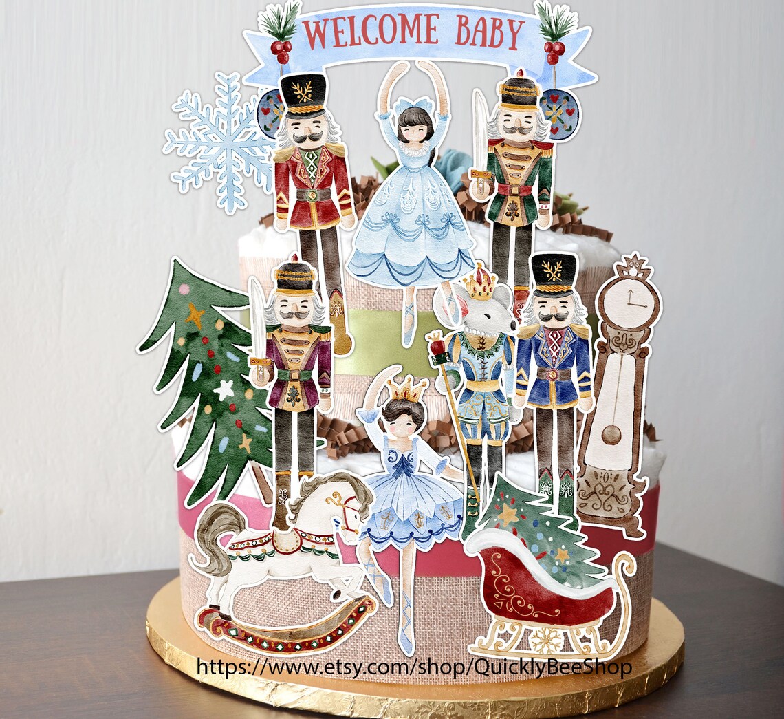 Blue Nutcracker Ballet Cake Topper Centerpiece Cake Diaper - Etsy