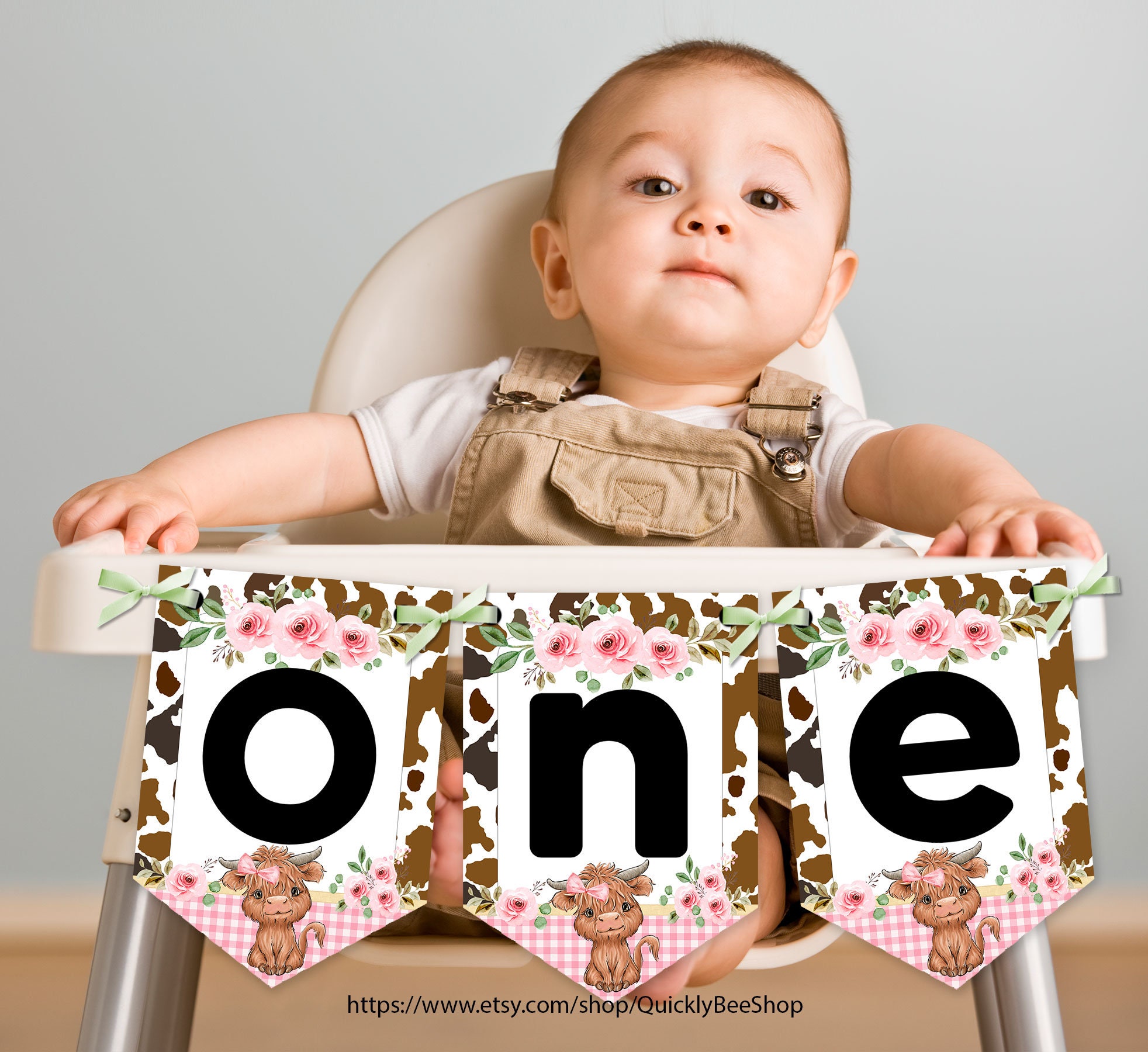 EDITABLE Cow Banner Happy Birthday Banner Printable 1st - Etsy