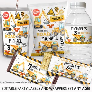 Construction Birthday Party Signs, Dump Truck Welcome Sign Decorations ...