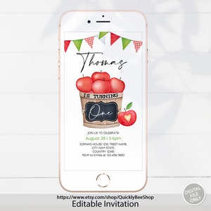 Welcome Sign Template Apple Birthday, Editable Birthday Welcome Sign ...
