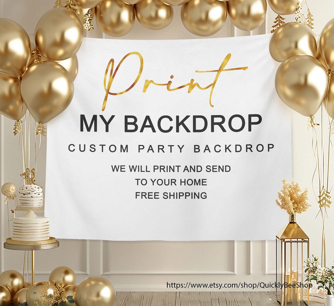 Custom Backdrop, Print My Backdrop, Print Backdrop, Custom Design for ...