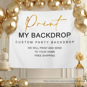 Custom Backdrop, Print My Backdrop, Print Backdrop, Custom Design for ...