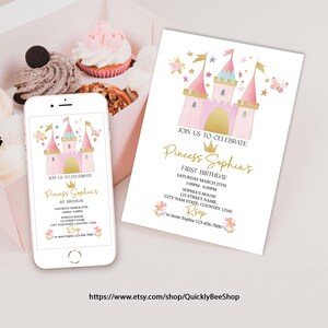 Princess Castle Birthday Party Arch Backdrop, Princess Castle Arch ...