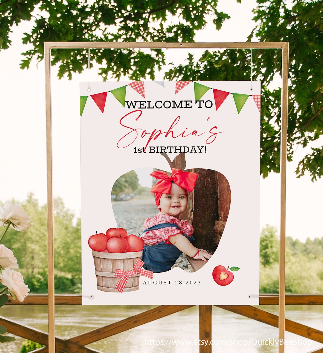 Birthday Party Welcome Sign, Birthday Welcome Photo Sign, Birthday ...