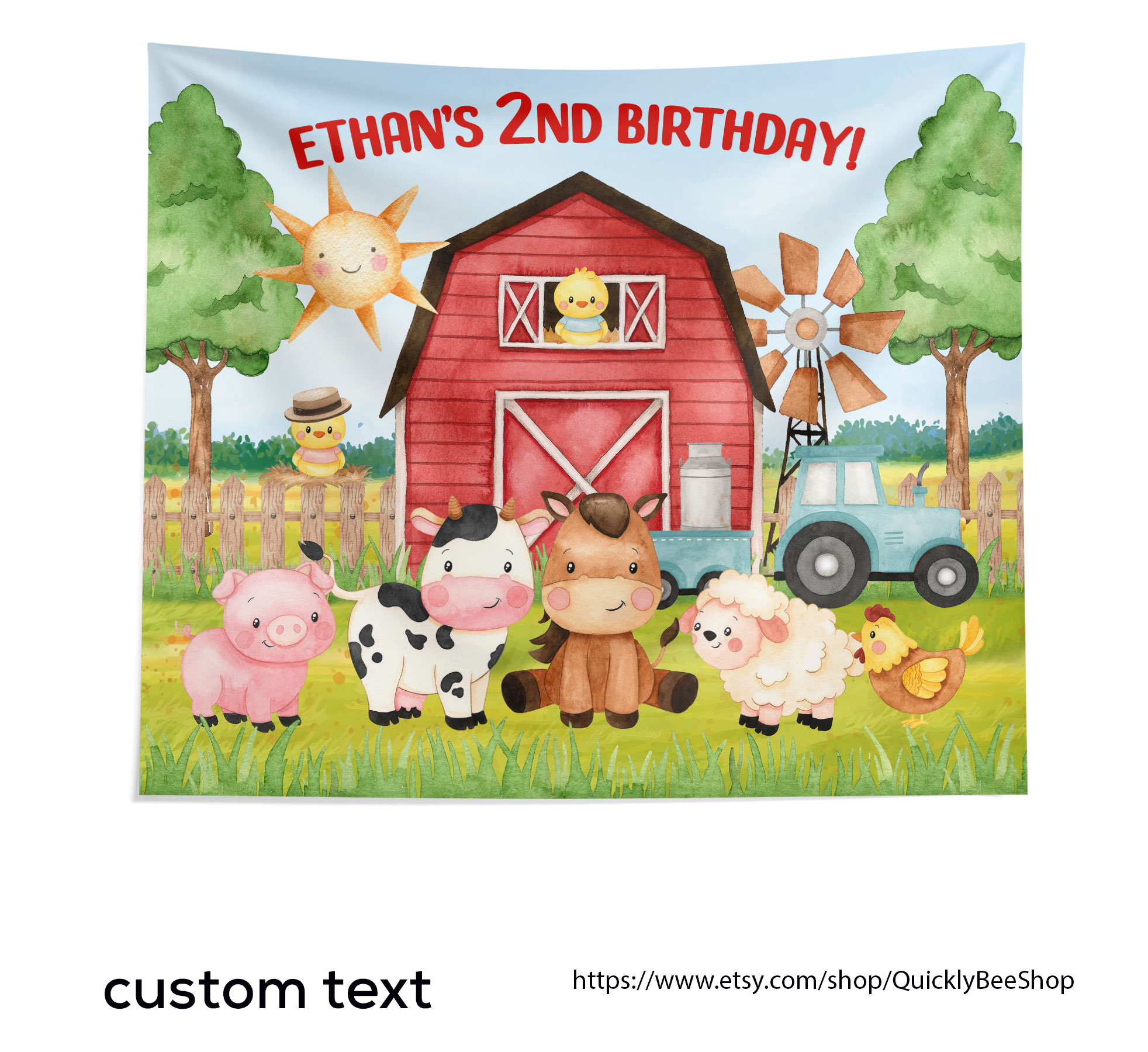 Pink Farm Backdrop Barn Backdrop Farm Birthday Farmhouse - Etsy