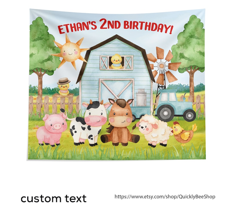 Pink Farm Backdrop Barn Backdrop Farm Birthday Farmhouse - Etsy