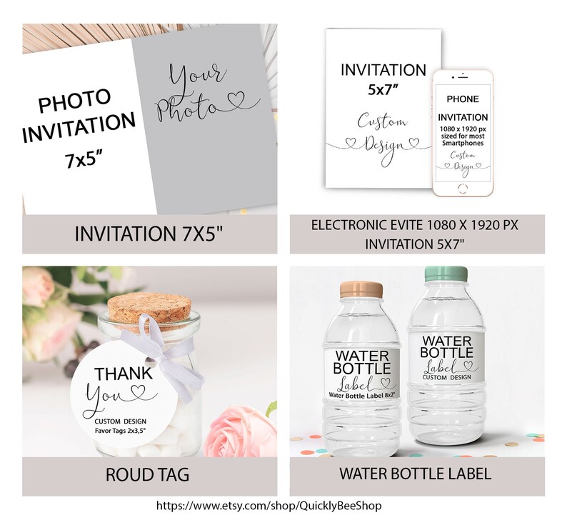 Custom Design Party Pack Printable Birthday Kit Party - Etsy