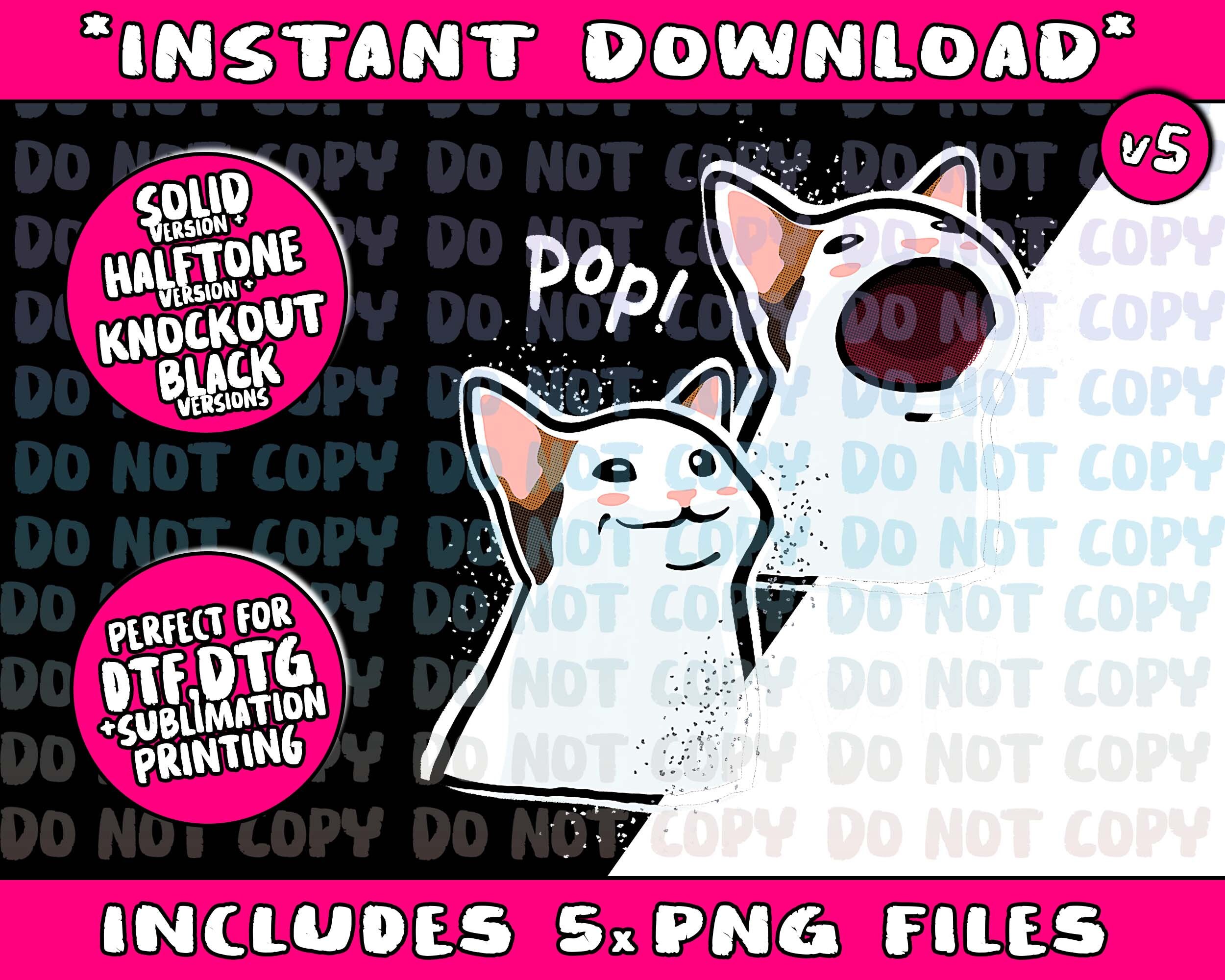 Pop Cat Meme Pop Cat Funny Cat Memes Png Bundle Trending Png - Etsy México
