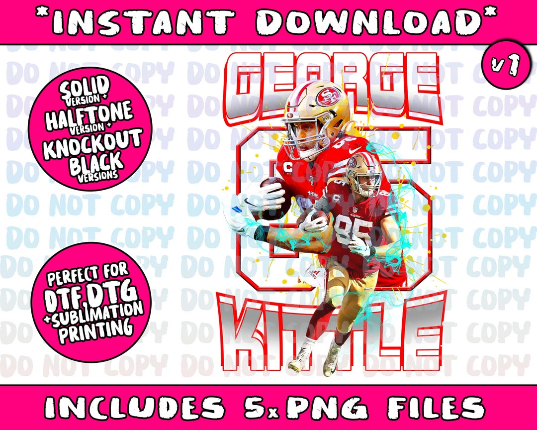 George Krieger Kittle American Football Tight End 90s Bootleg - Etsy