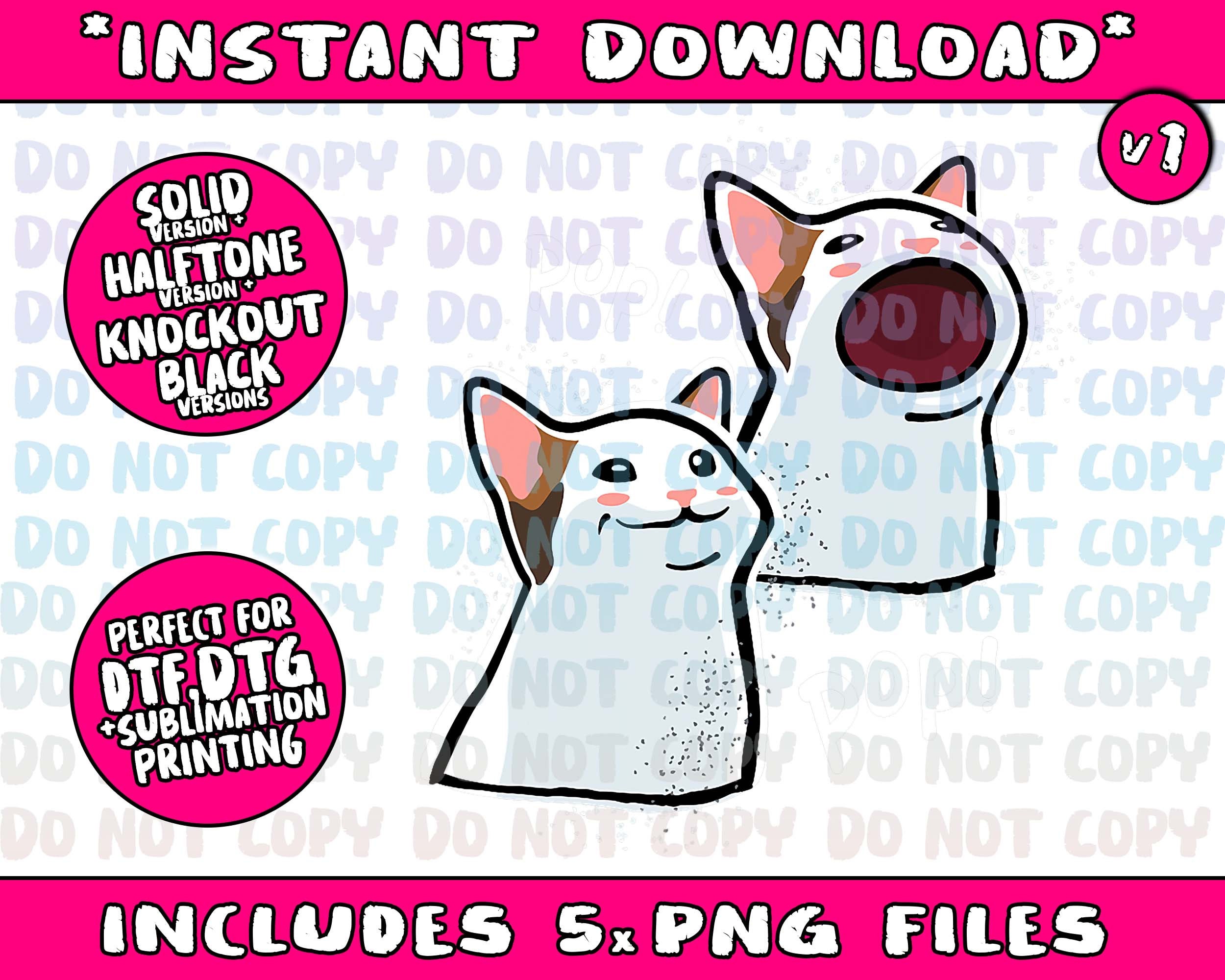 Pop Cat Meme Pop Cat Funny Cat Memes Png Bundle Trending Png - Etsy México