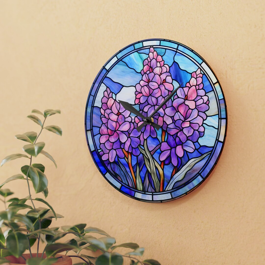 Acrylic Wall Clock, crafted Blooms: Flower-themed Wall Clocks That ...