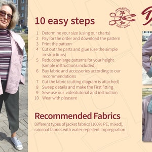 Reversible Jacket Sewing Pattern. Indie DIY Women Tamarack Jacket, Size ...