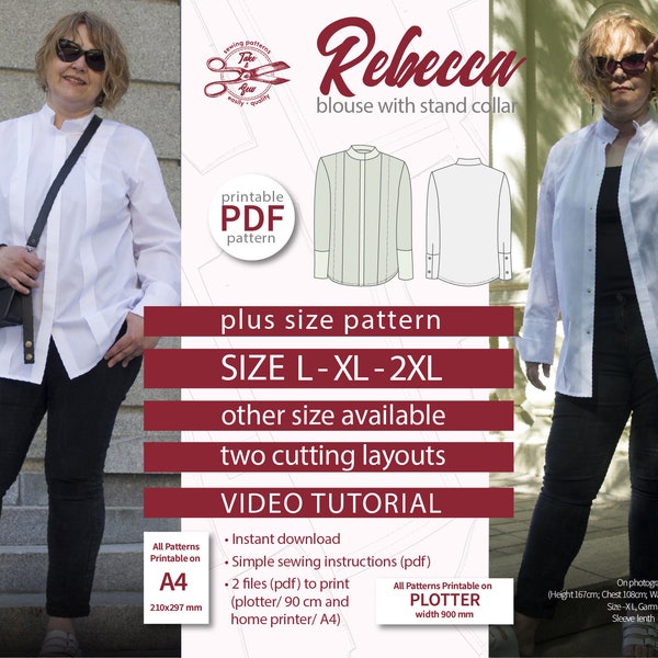 Blouse Pattern Pdf - Etsy