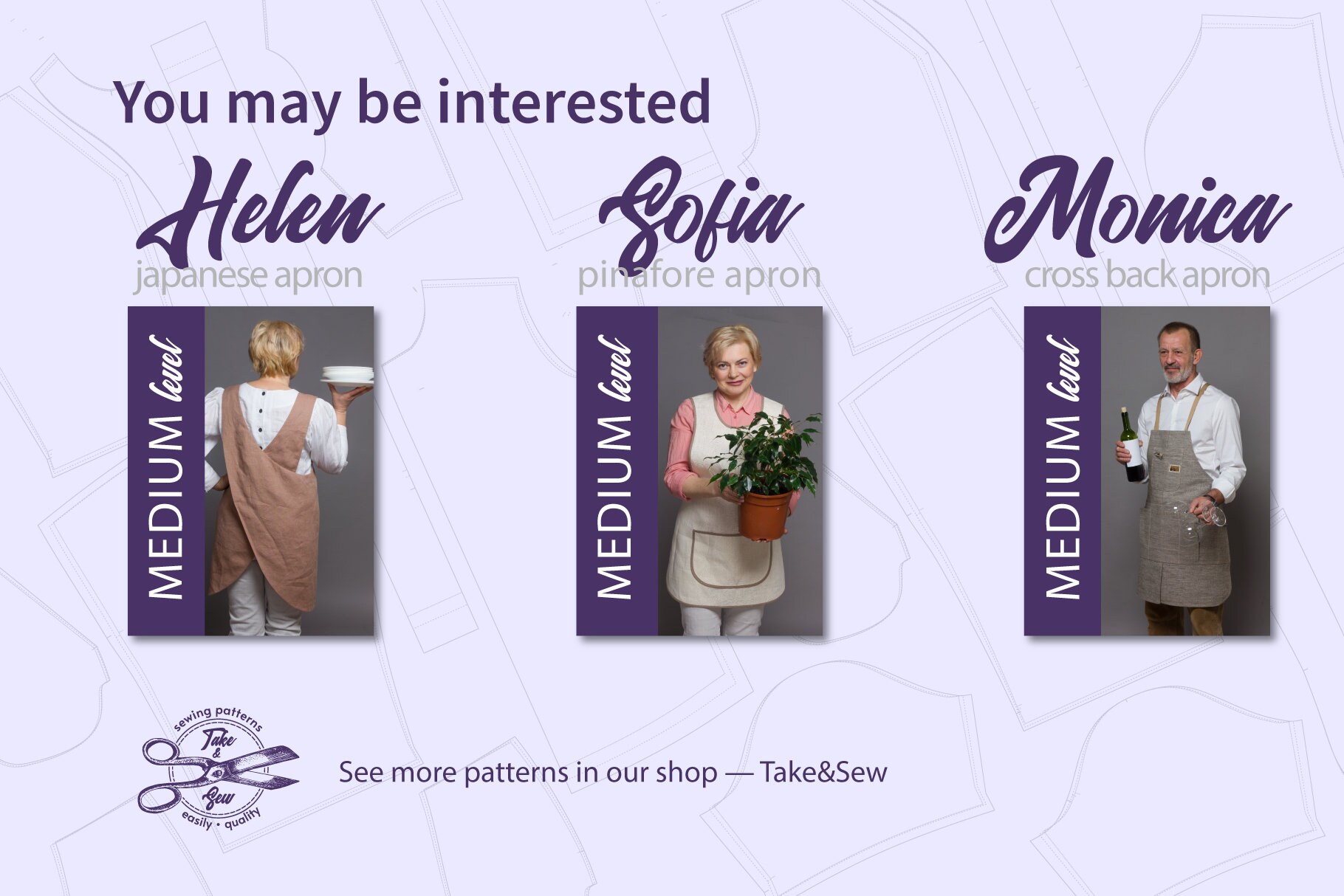 Chef Apron Pattern Full Apron Pattern Indie Sewing Pattern Evan Apron ...