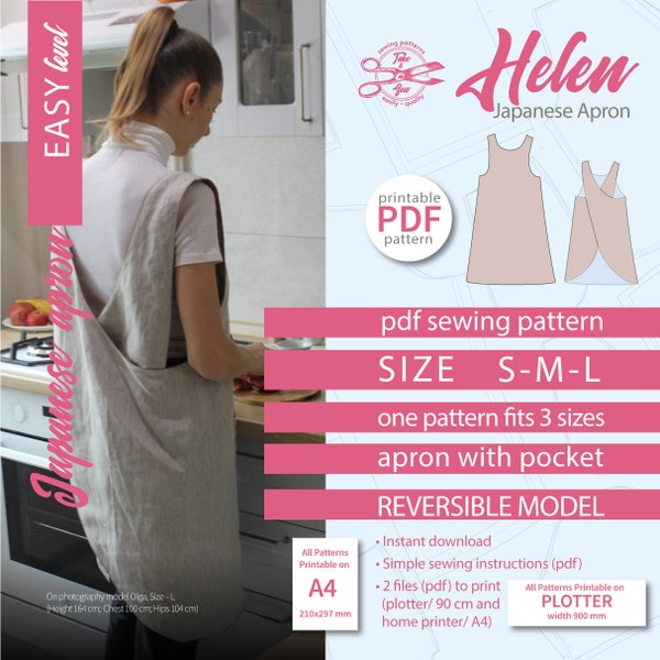 Japanese Apron - Etsy